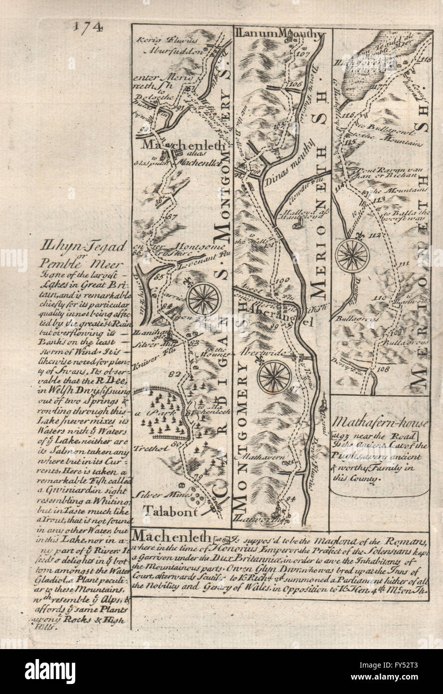 Talybont-Machynlleth-Aberangell-Llanymawddwy-Llangower OWEN/BOWEN road ...