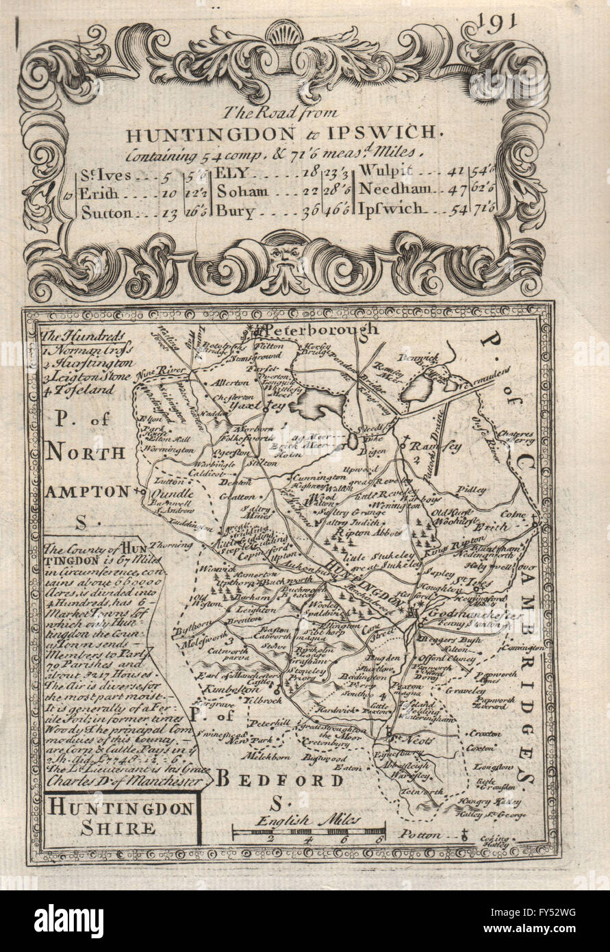 Map of huntingdon hi-res stock photography and images - Alamy