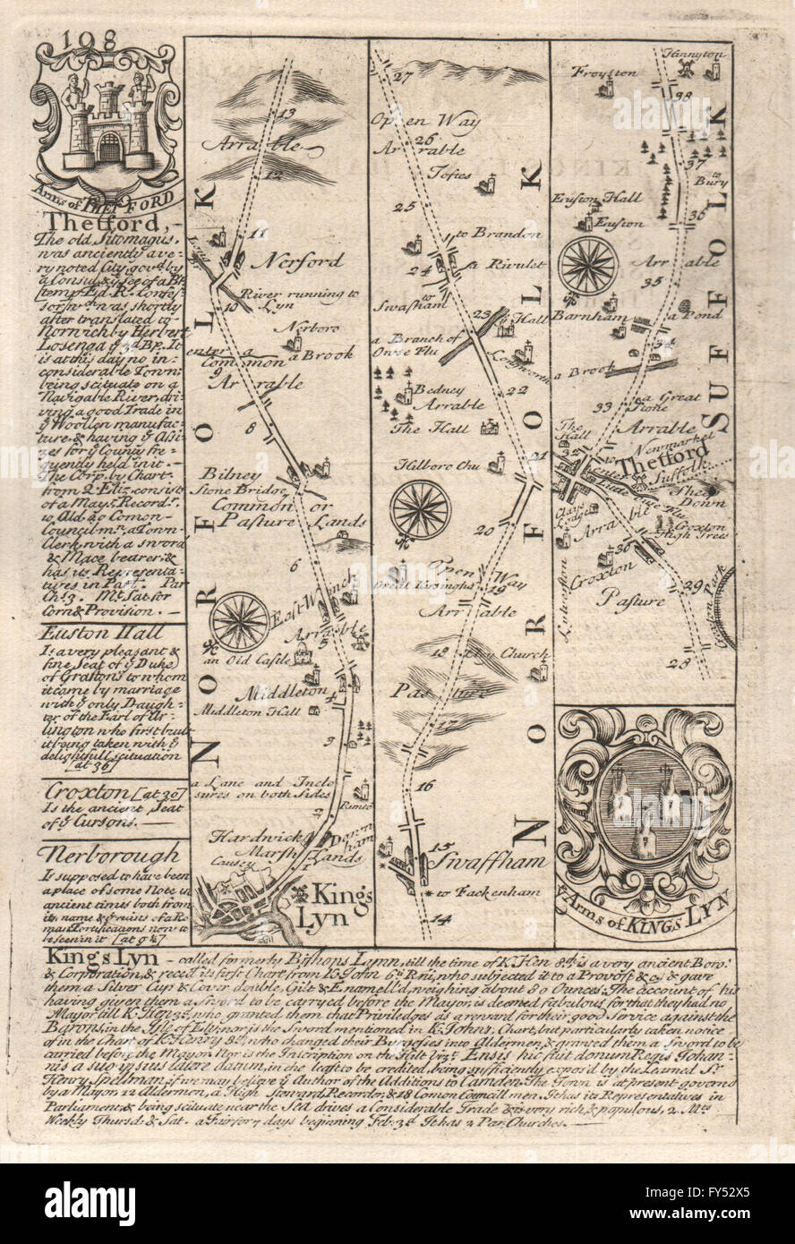 Swaffham map hi-res stock photography and images - Alamy