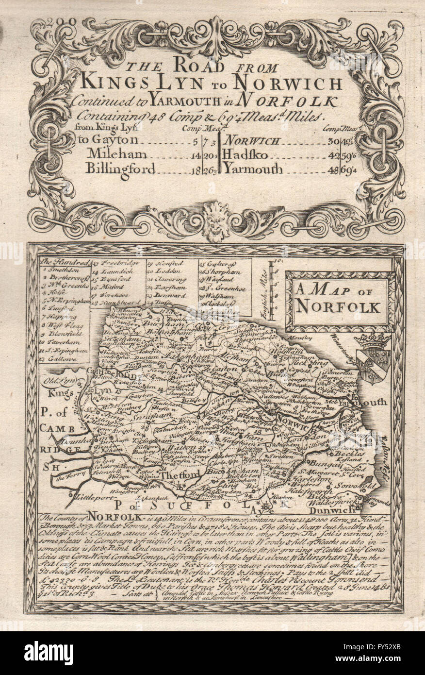 Norfolk county map hi-res stock photography and images - Alamy