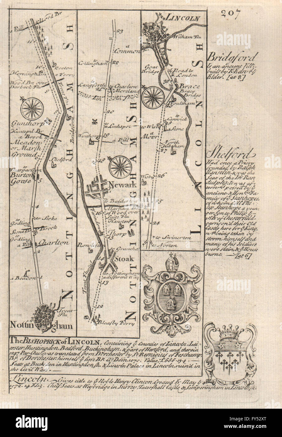 Nottingham-Carlton-Gunthorpe-Newark on Trent-Lincoln OWEN/BOWEN road ...