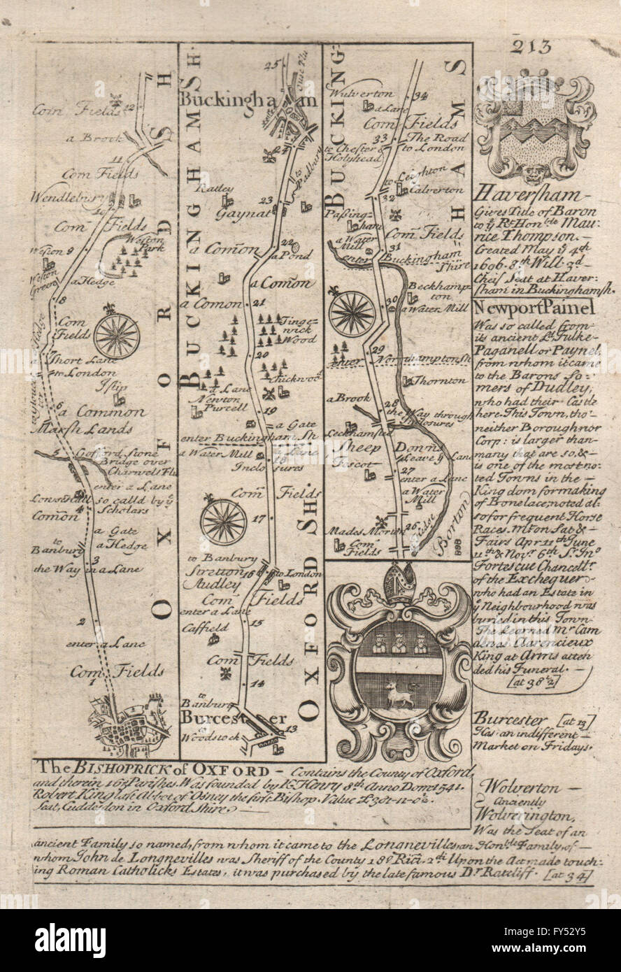 Maps Of Buckingham High Resolution Stock Photography and Images - Alamy