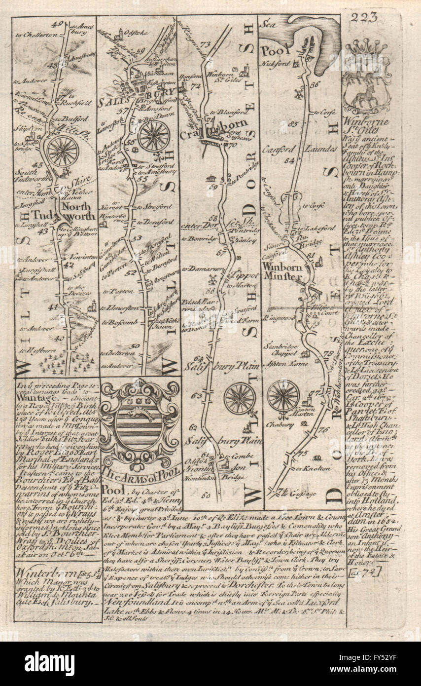 Map of wimborne minster hi-res stock photography and images - Alamy