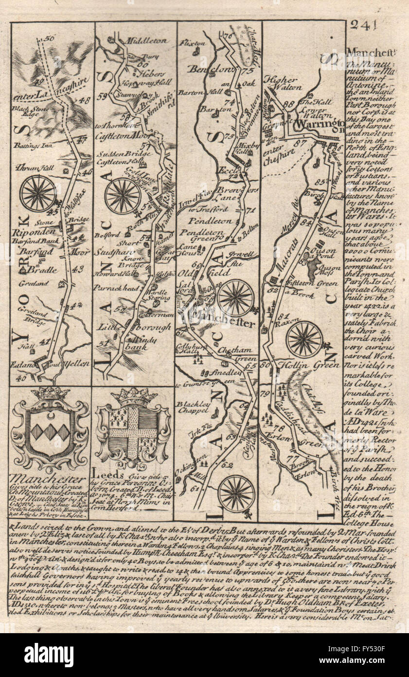 Ripponden-Rochdale-Manchester-Eccles-Warrington OWEN/BOWEN road map ...