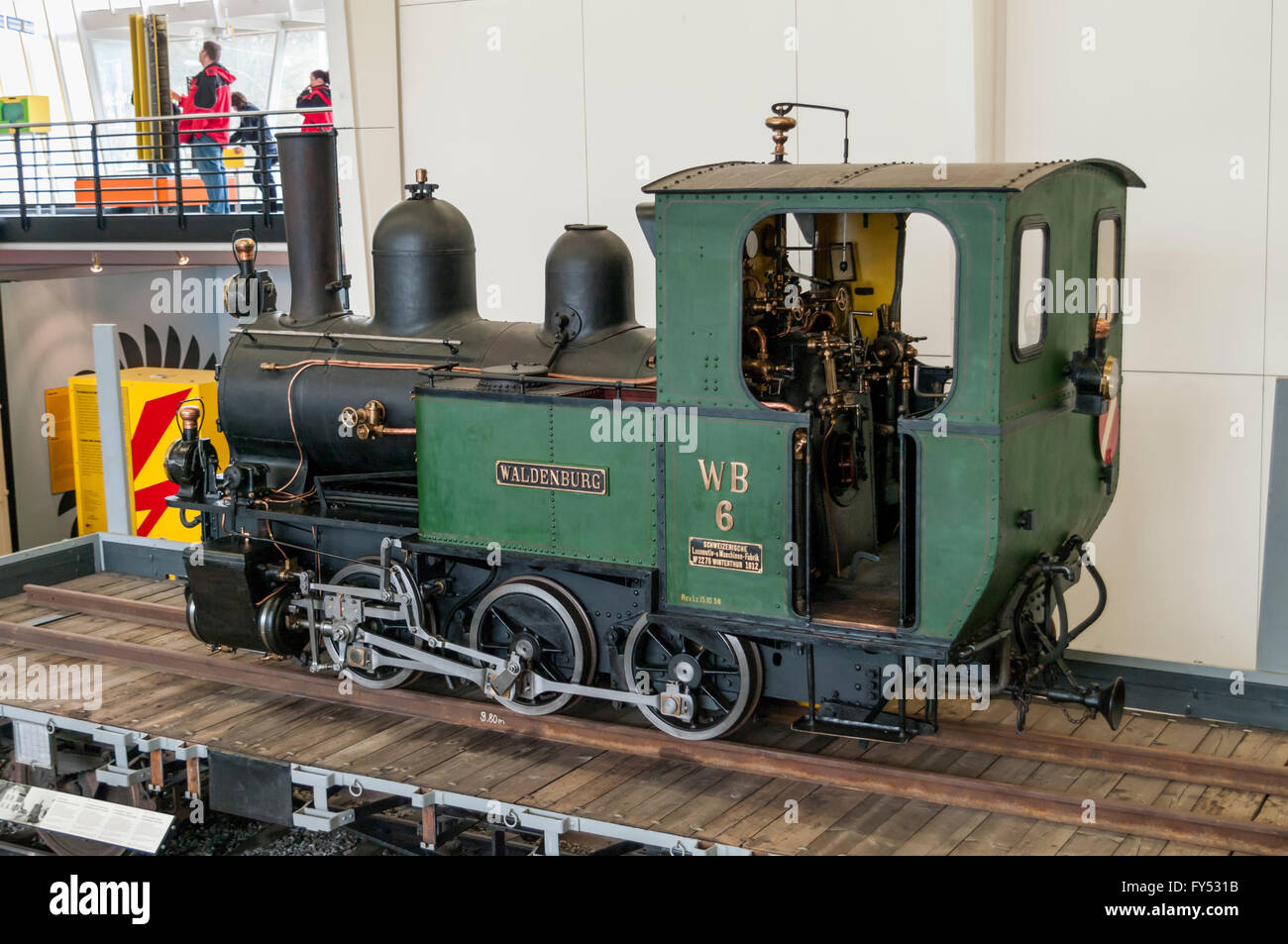 Waldenburger Bahn 750mm narrow gauge steam engine no 6, built in 1912 ...