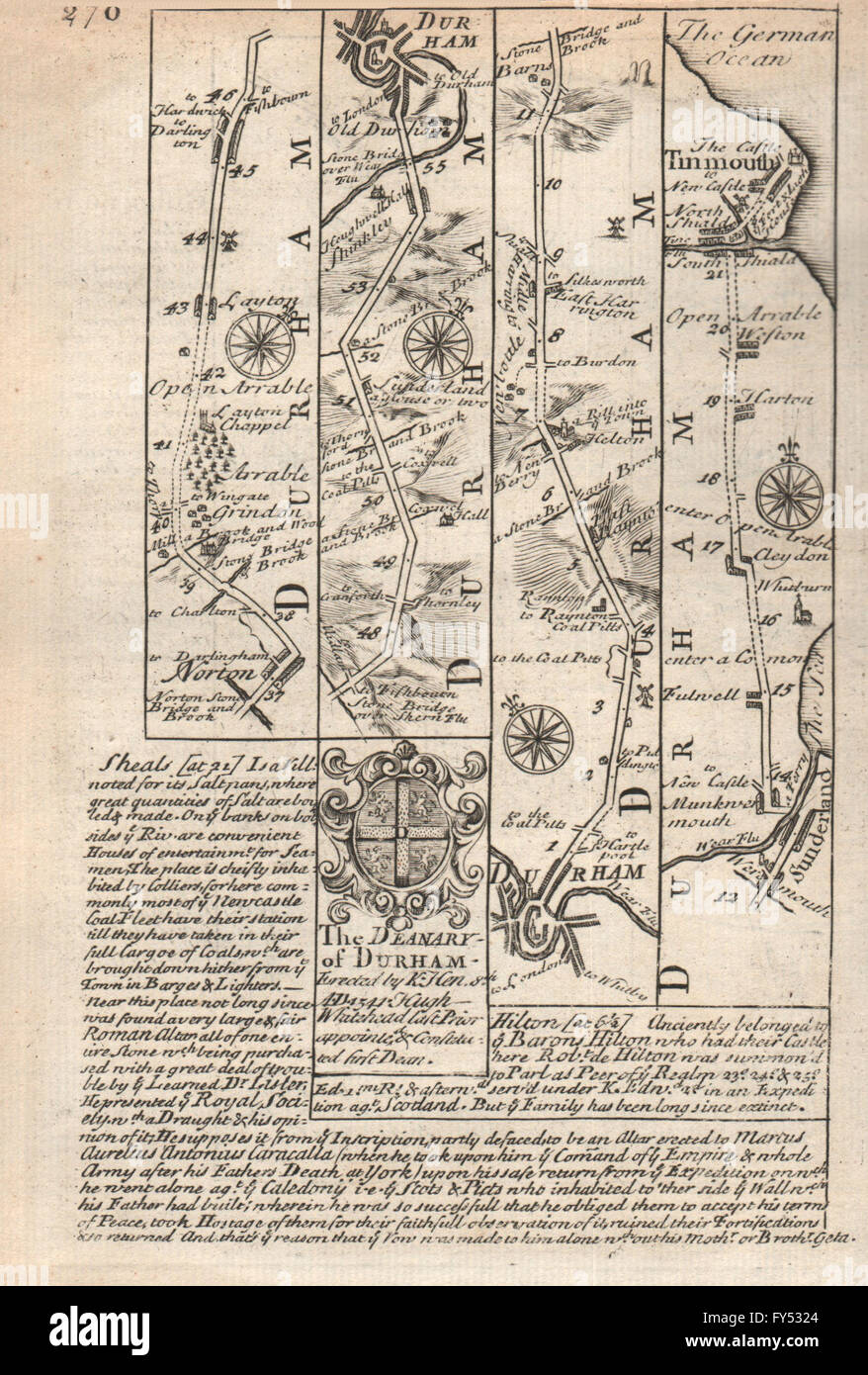 Stockton-Durham-Sunderland-South Shields-Tynemouth OWEN/BOWEN road map ...