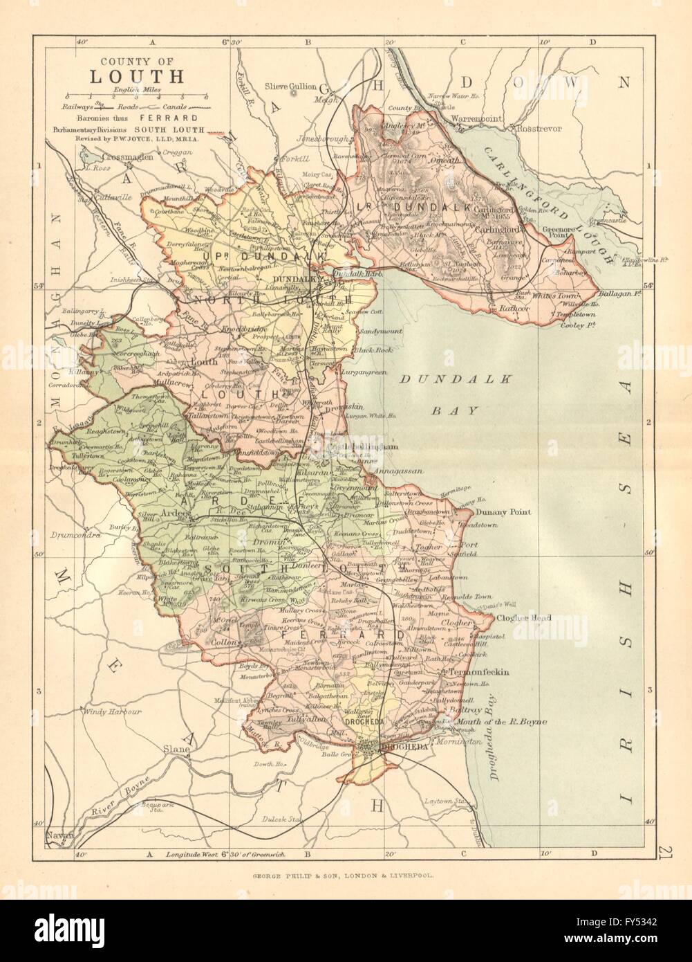 Louth map ireland hi-res stock photography and images - Alamy