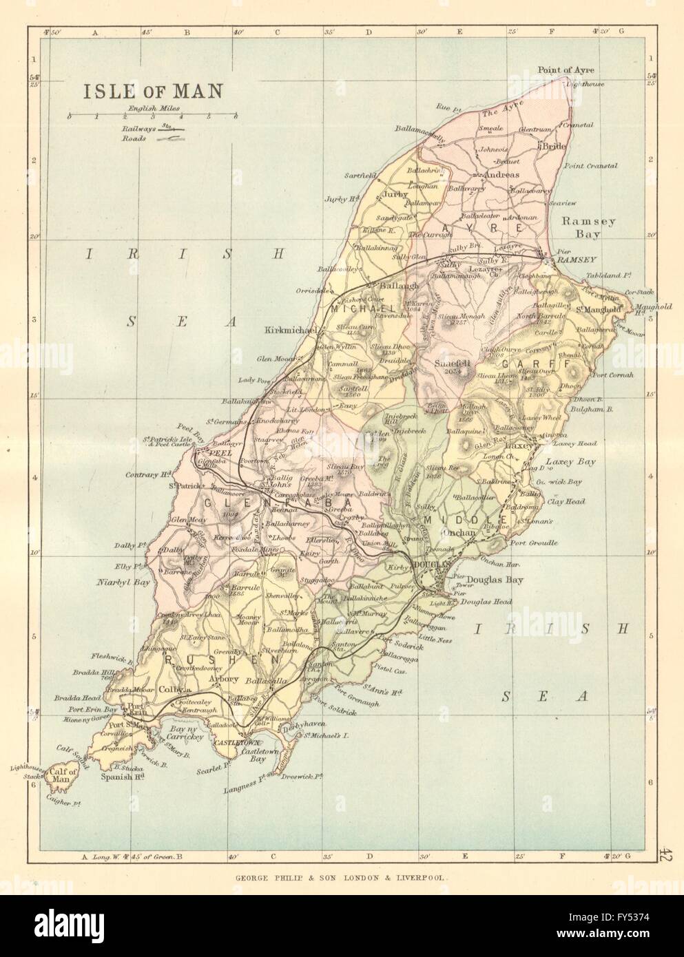 Isle Of Man Map High Resolution Stock Photography and Images - Alamy