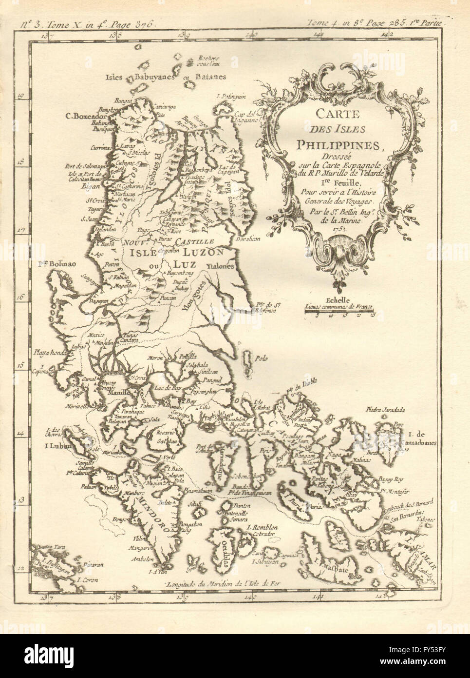 'Isles Philippines 1re feuille'. Luzon Mindoro Manila. BELLIN, 1758 old ...