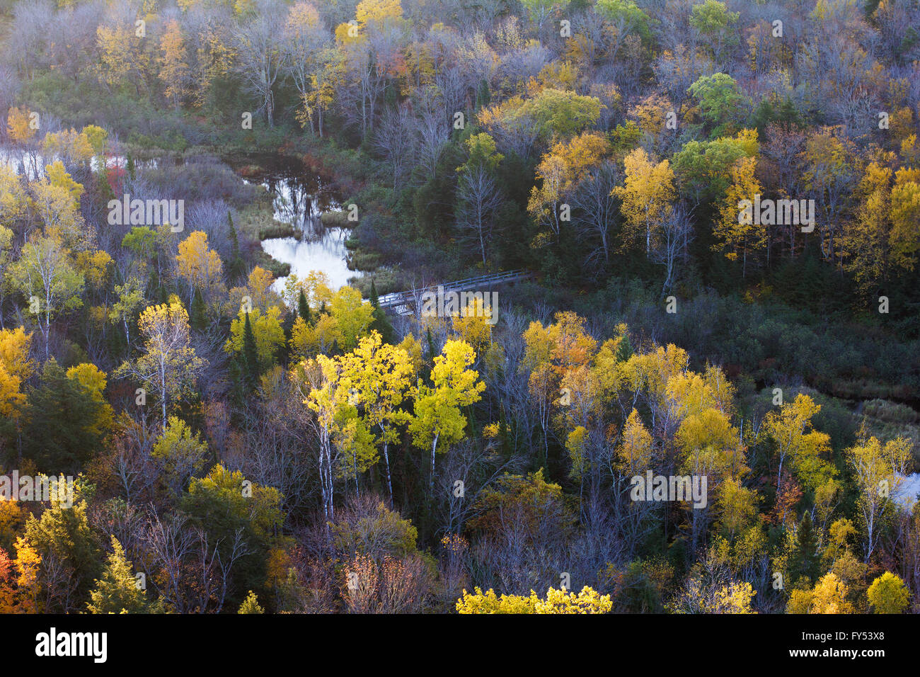 Fall color porcupine mountains state park hi-res stock photography and ...