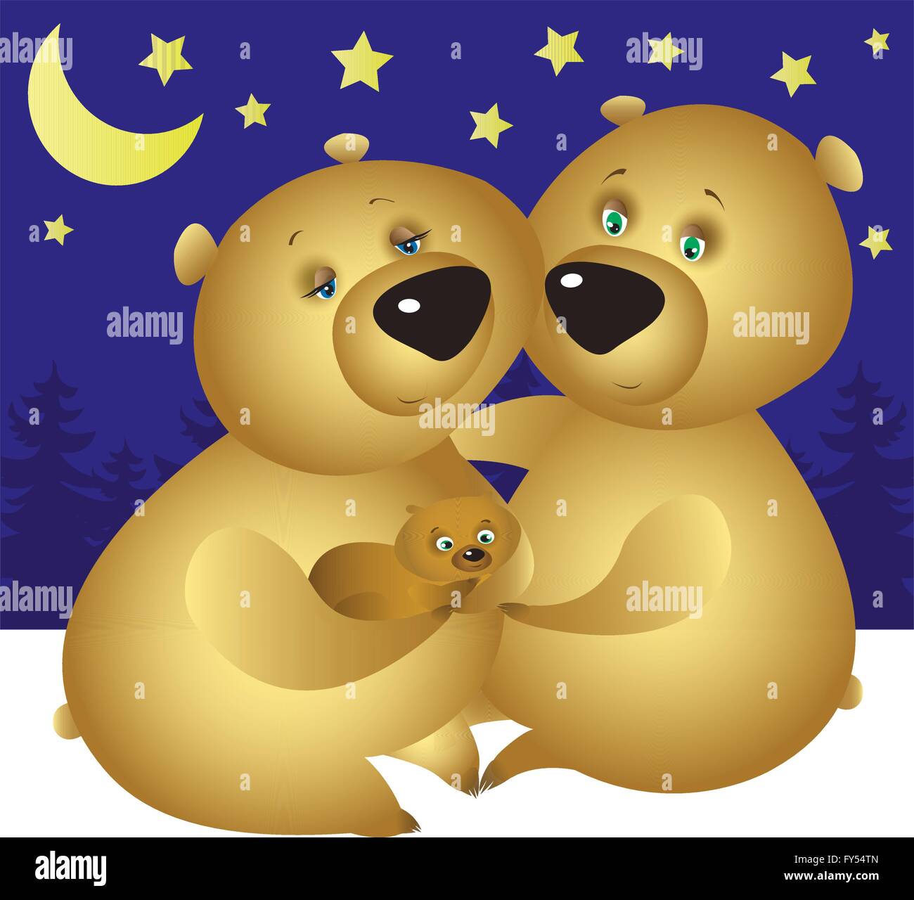 Bear with mother Stock Vector Images - Alamy
