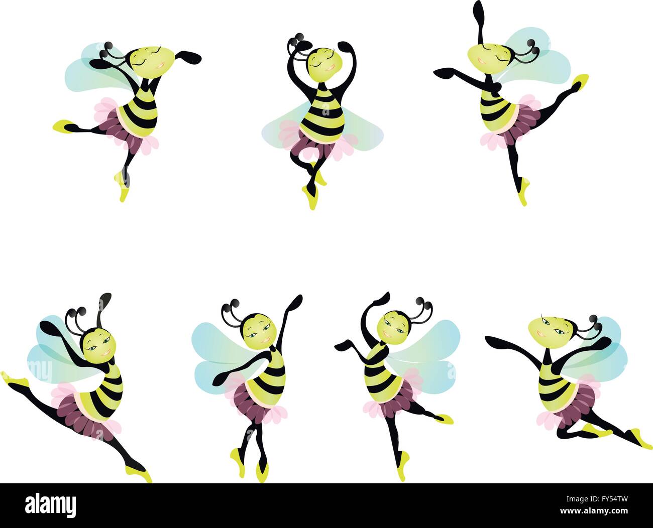 Bee pose Stock Vector Images - Alamy
