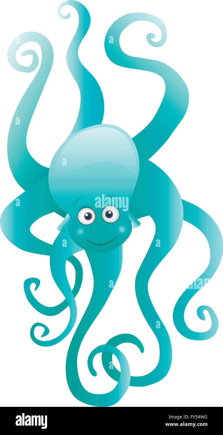 Sea creature octopus squid Stock Vector Images - Alamy