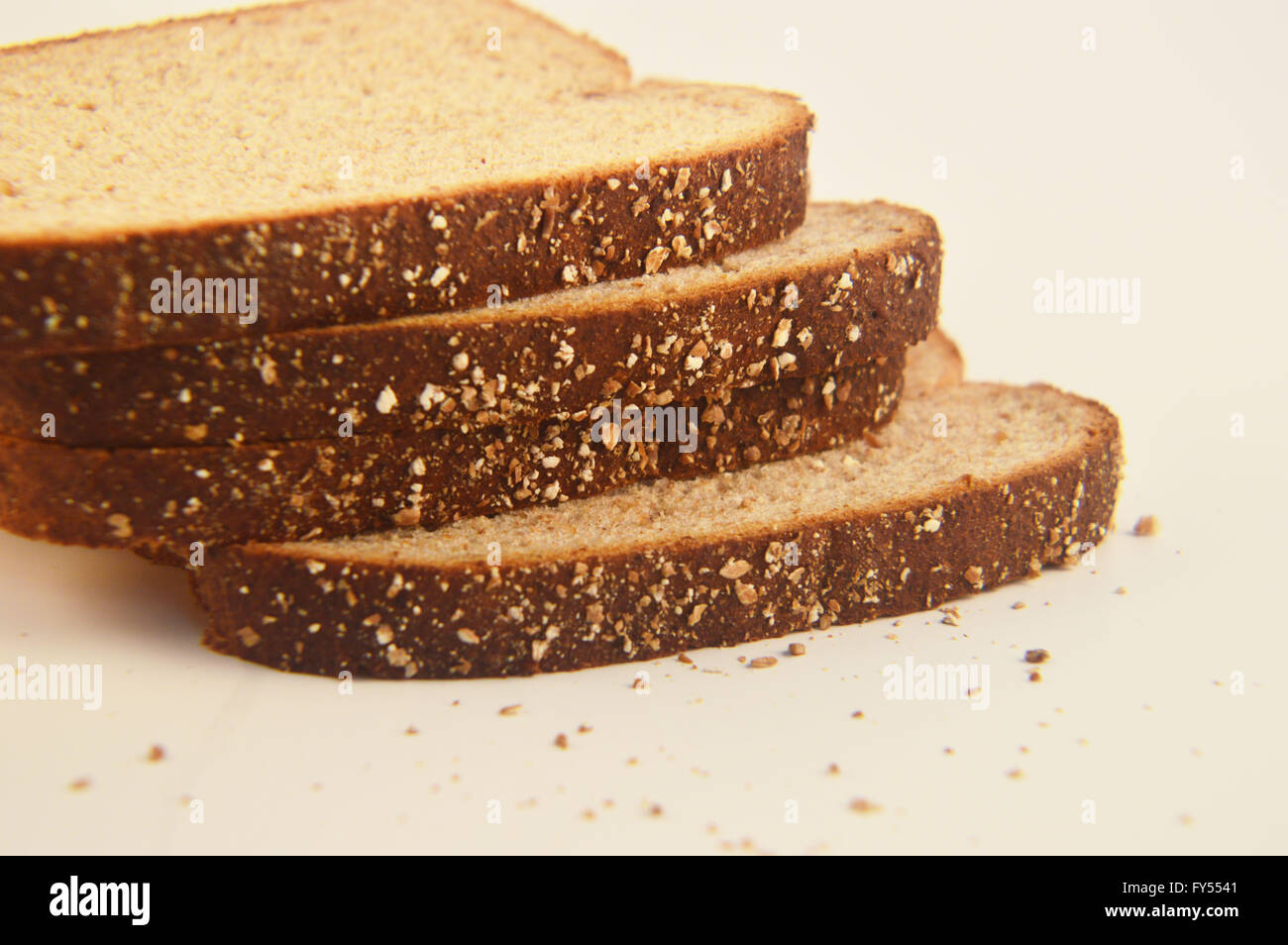 Whole grain bread slices Stock Photo - Alamy