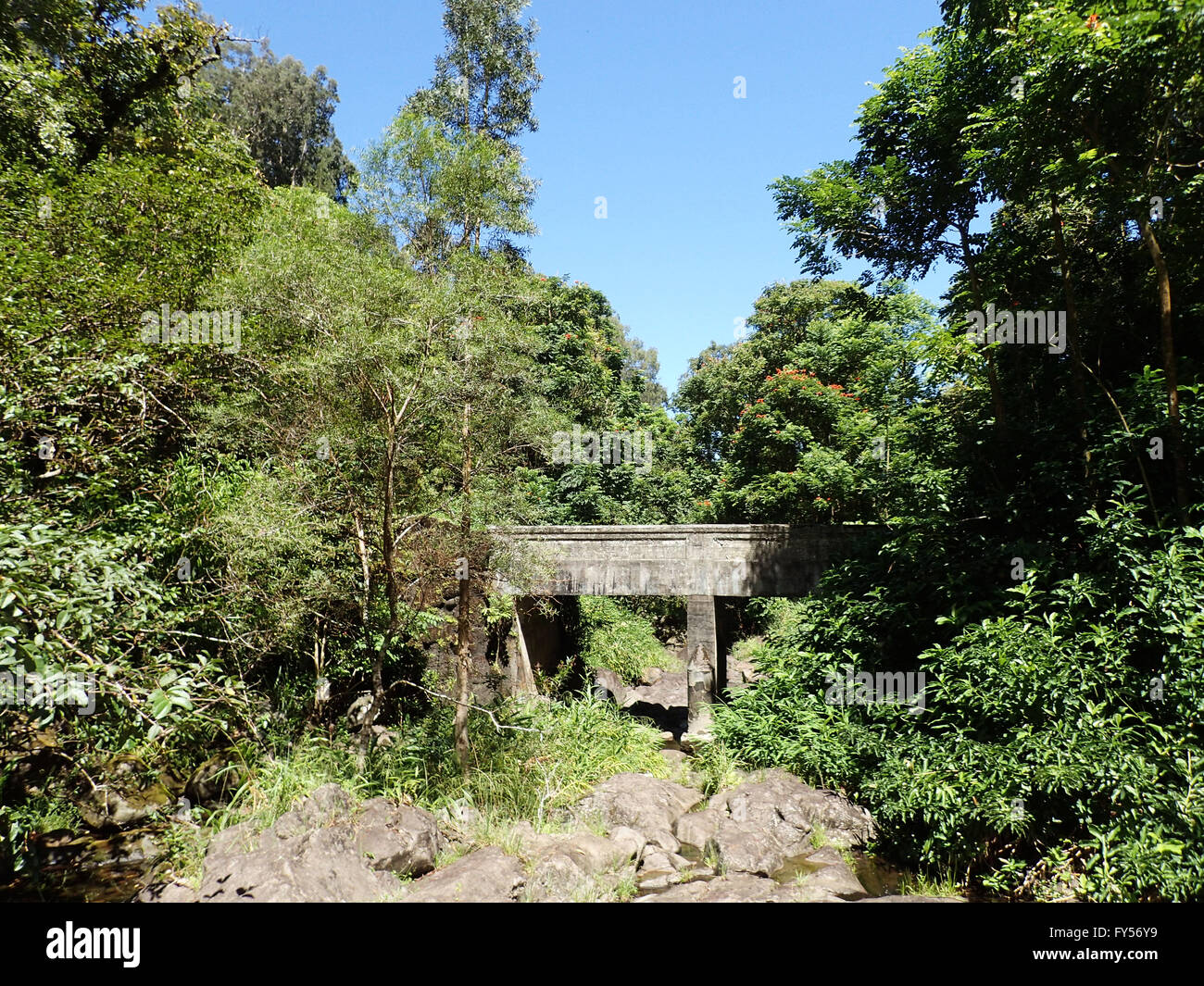 Road to hana bridge hi-res stock photography and images - Alamy