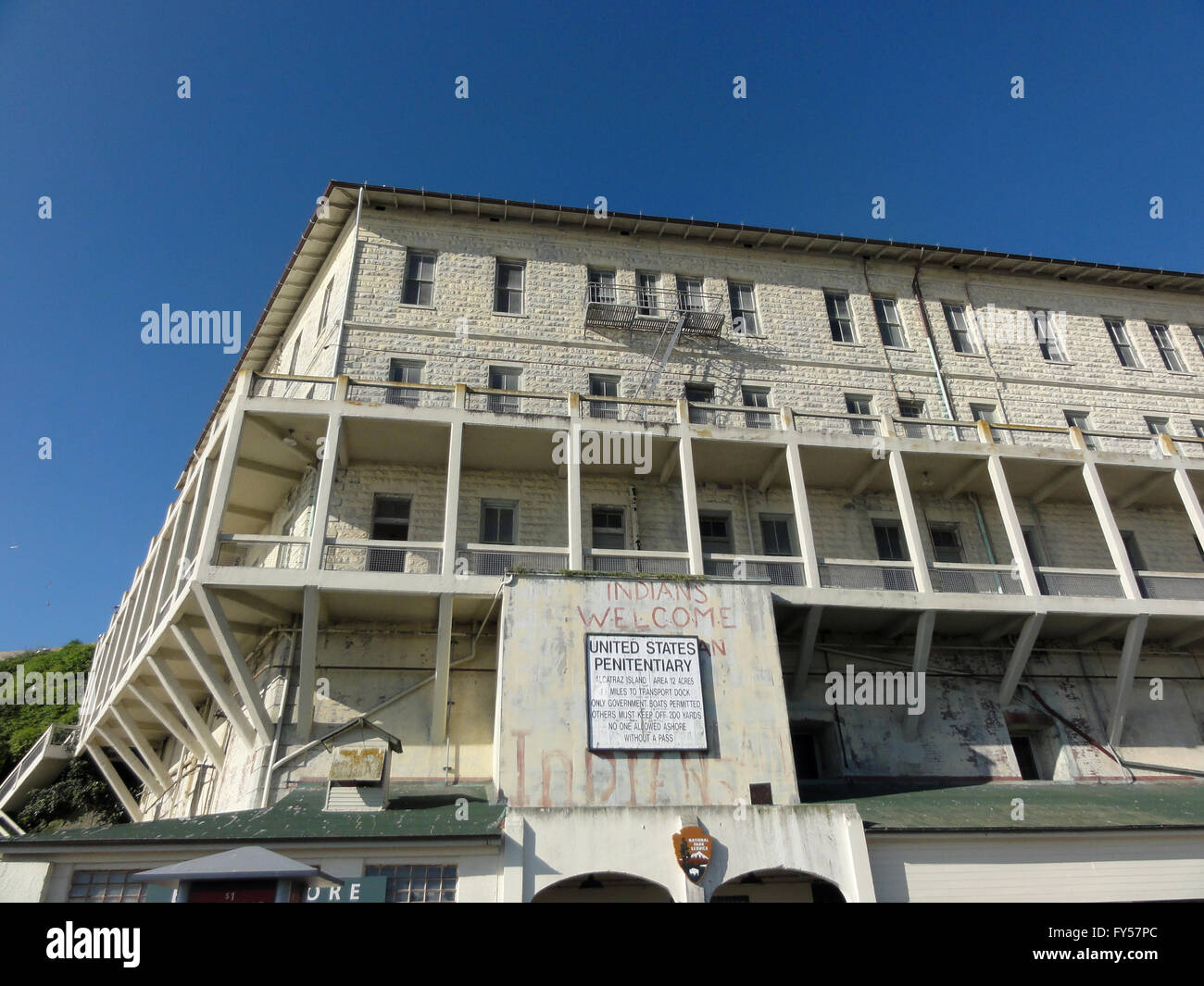 Indian graffiti alcatraz hi-res stock photography and images - Alamy