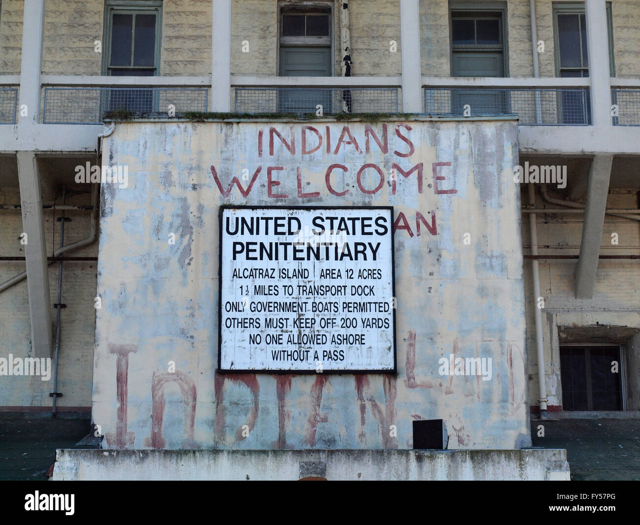 Indian graffiti alcatraz hi-res stock photography and images - Alamy