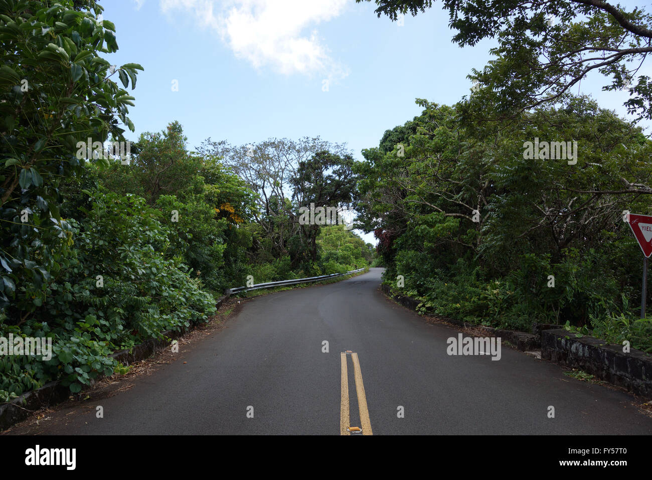 Tantalus mountain one lane bridge on Round Top drive crossing two ...