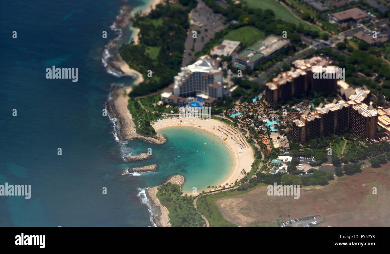 KO OLINA, HAWAII - AUGUST 29: Aerial view of internation Iconic Disney ...