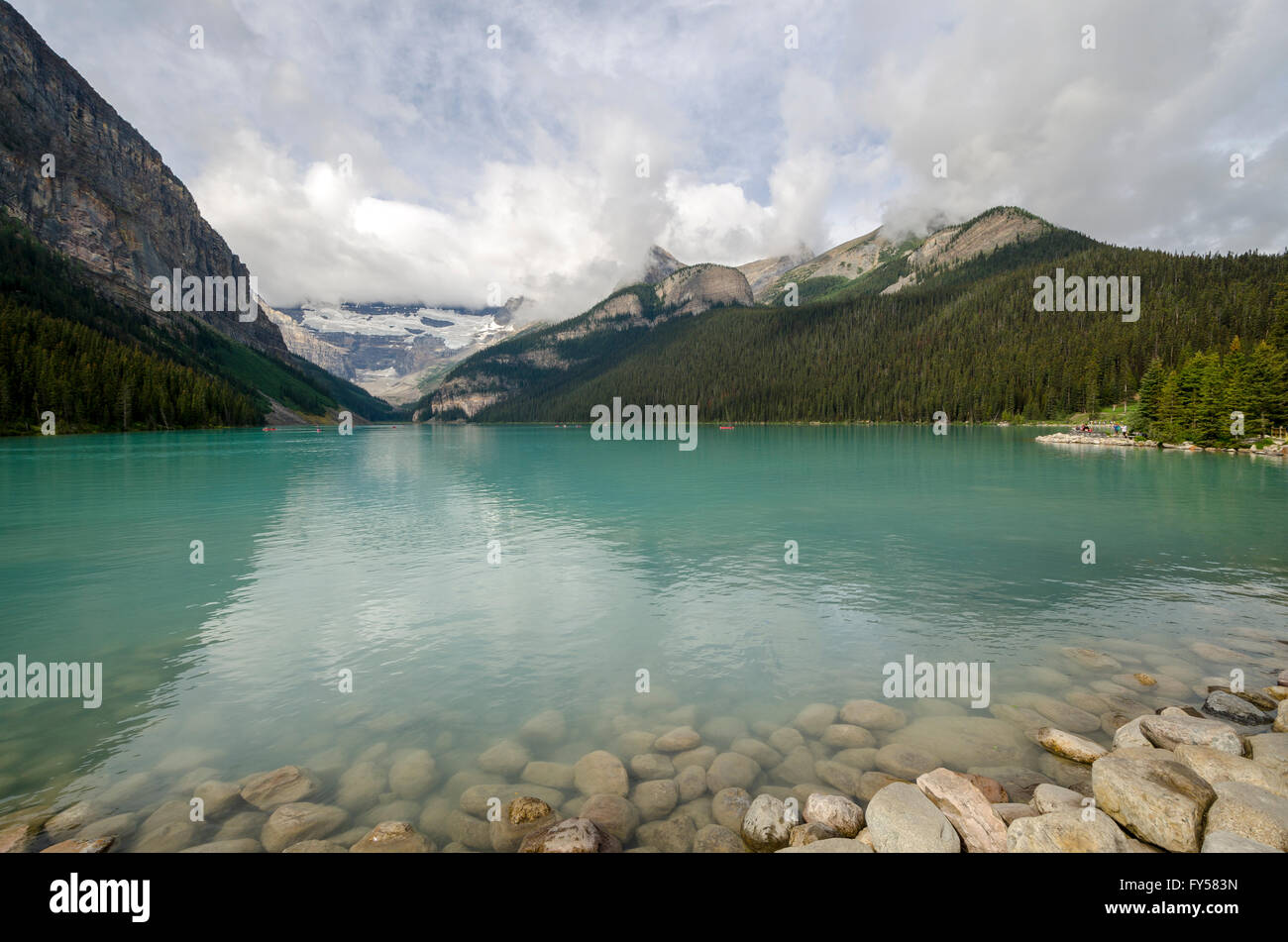 landscape of lake louise in Alberta Canada Stock Photo - Alamy