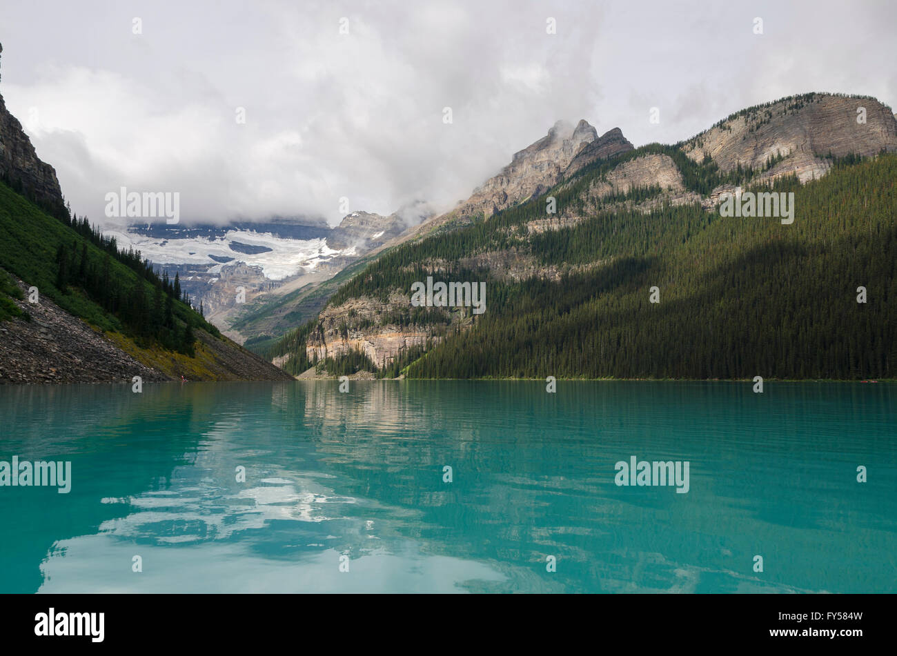landscape of lake louise in Alberta Canada Stock Photo - Alamy