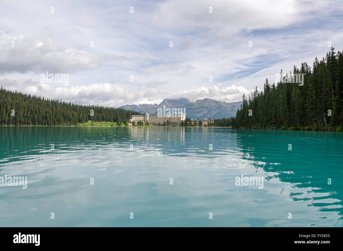 landscape of lake louise in Alberta Canada Stock Photo - Alamy