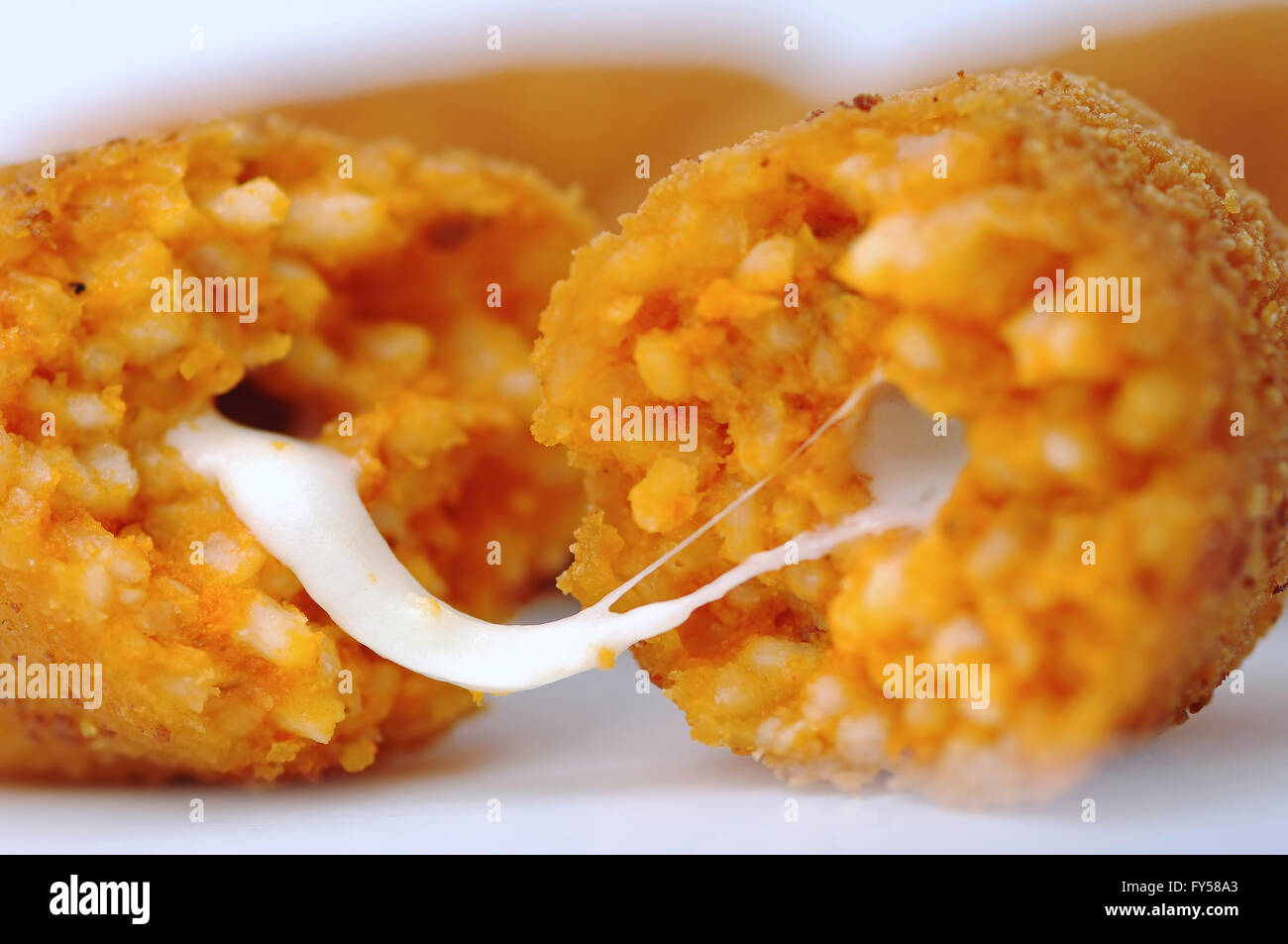 Suppli - Italian fried rice snack closeup Stock Photo - Alamy