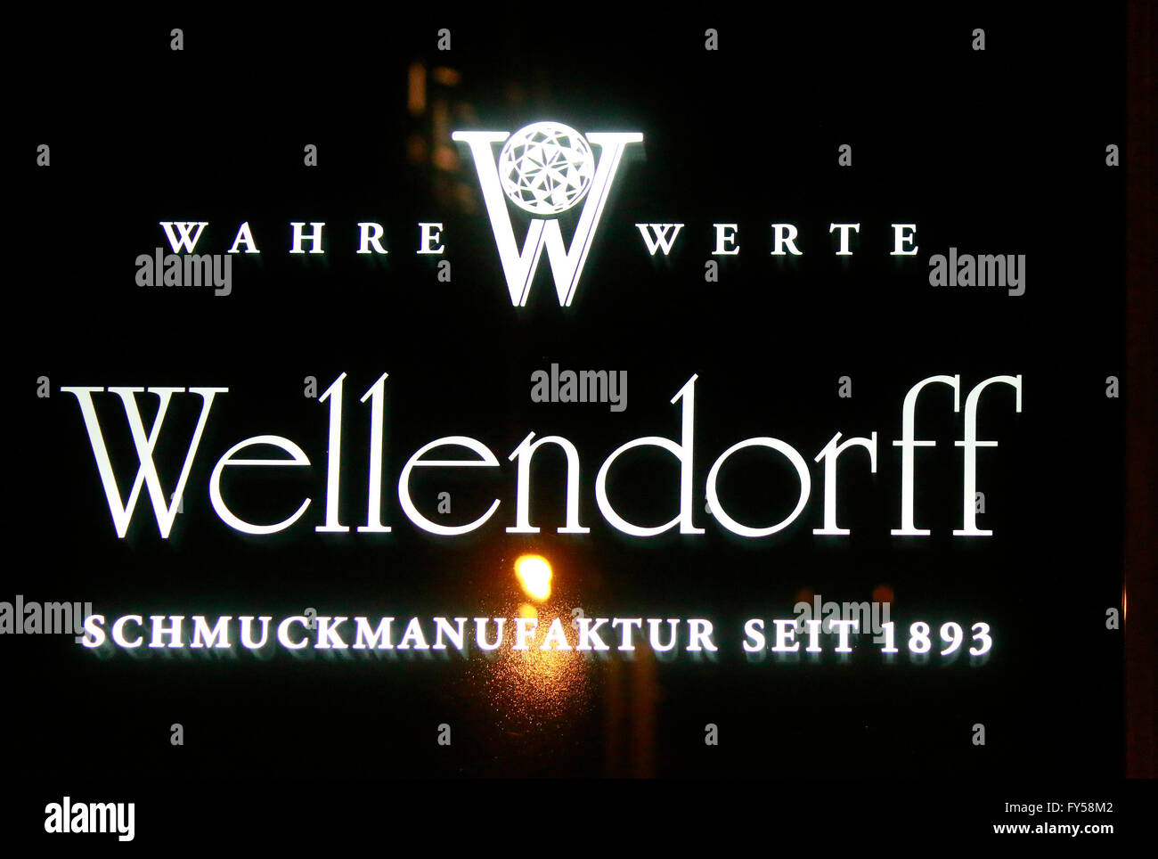 das Logo der Marke "Wellendorff", Berlin Stock Photo - Alamy