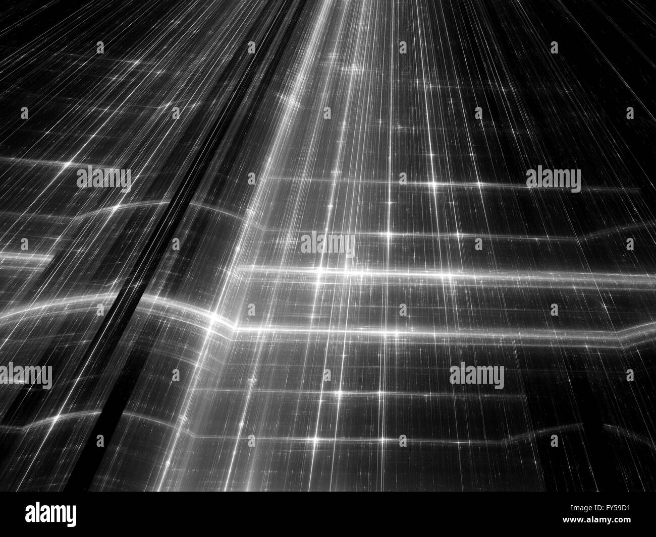 New futuristic circuit technology, computer generated abstract intensity map, screen or overlay ...