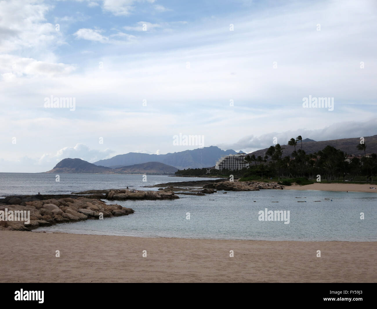 Ulua Lagoon, the first of four man-made lagoons, at Ko Olina resort on ...