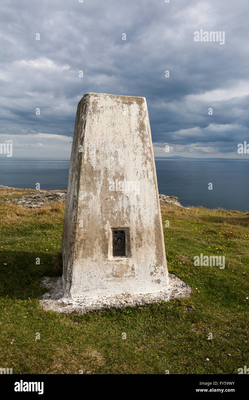 Ordnance Survey,Trig Point, triangulation station, Mull of Oa, Isle of ...