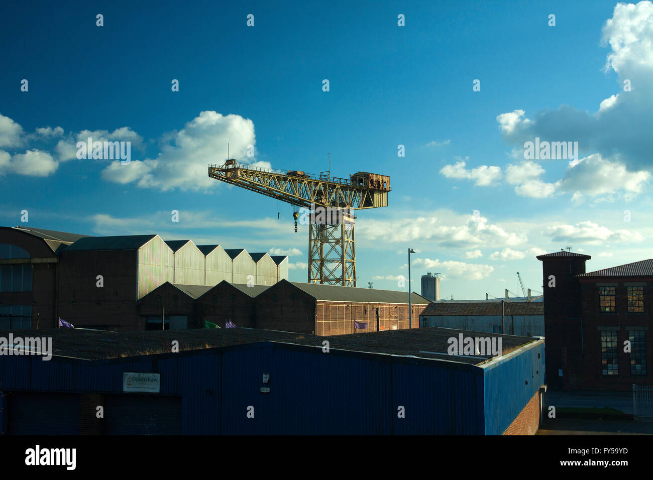 The Barclay Curle Titan Crane, Whiteinch, Glasgow Stock Photo - Alamy