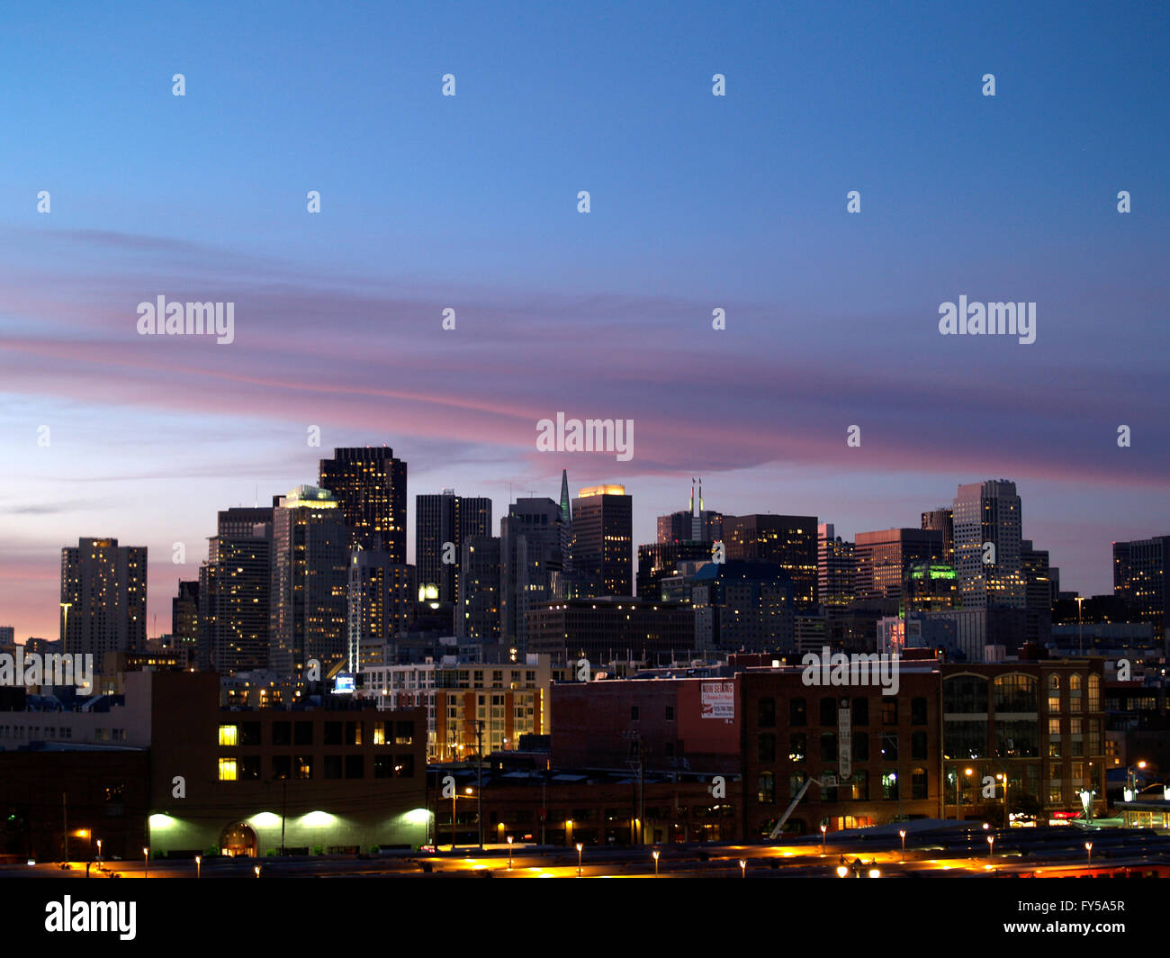 San Francisco Train Station, SOMA, and Downtown Cityscape of ...