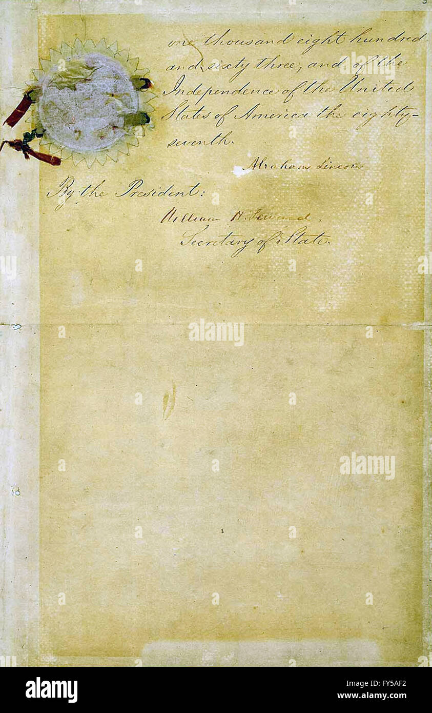 Emancipation proclamation hi-res stock photography and images - Alamy
