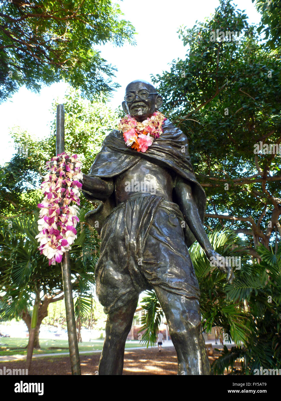 Mahatma gandhi with stick hi-res stock photography and images - Alamy