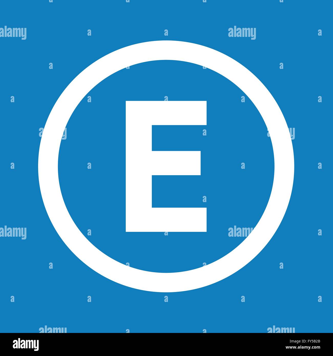 Basic font for letter E icon Illustration design Stock Vector Image ...