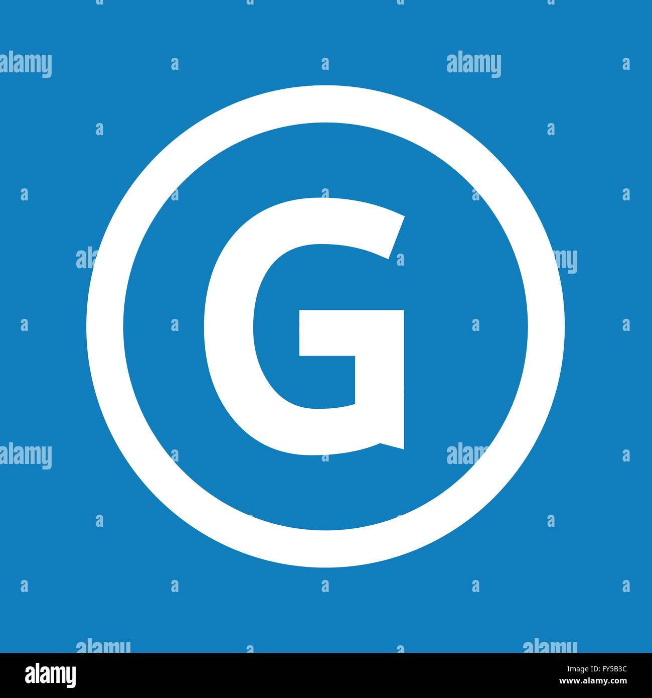 Basic font for letter G icon Illustration design Stock Vector Image ...