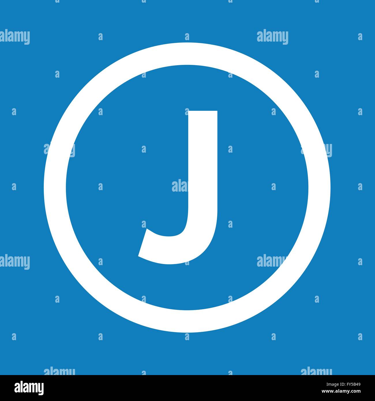 Basic font for letter J icon Illustration design Stock Vector Image ...
