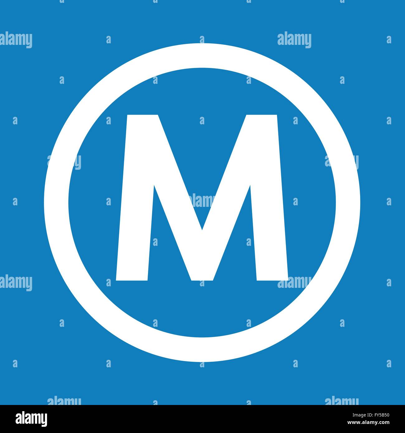 Basic font letter M icon Illustration design Stock Vector Image & Art ...