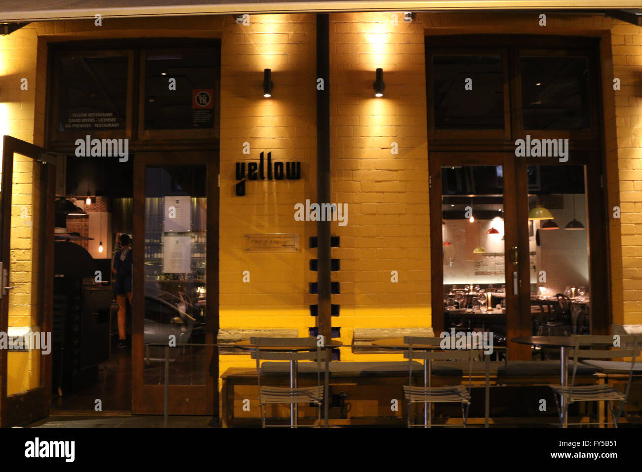 Yellow restaurant at 57 Macleay Street, Potts Point in Sydney ...
