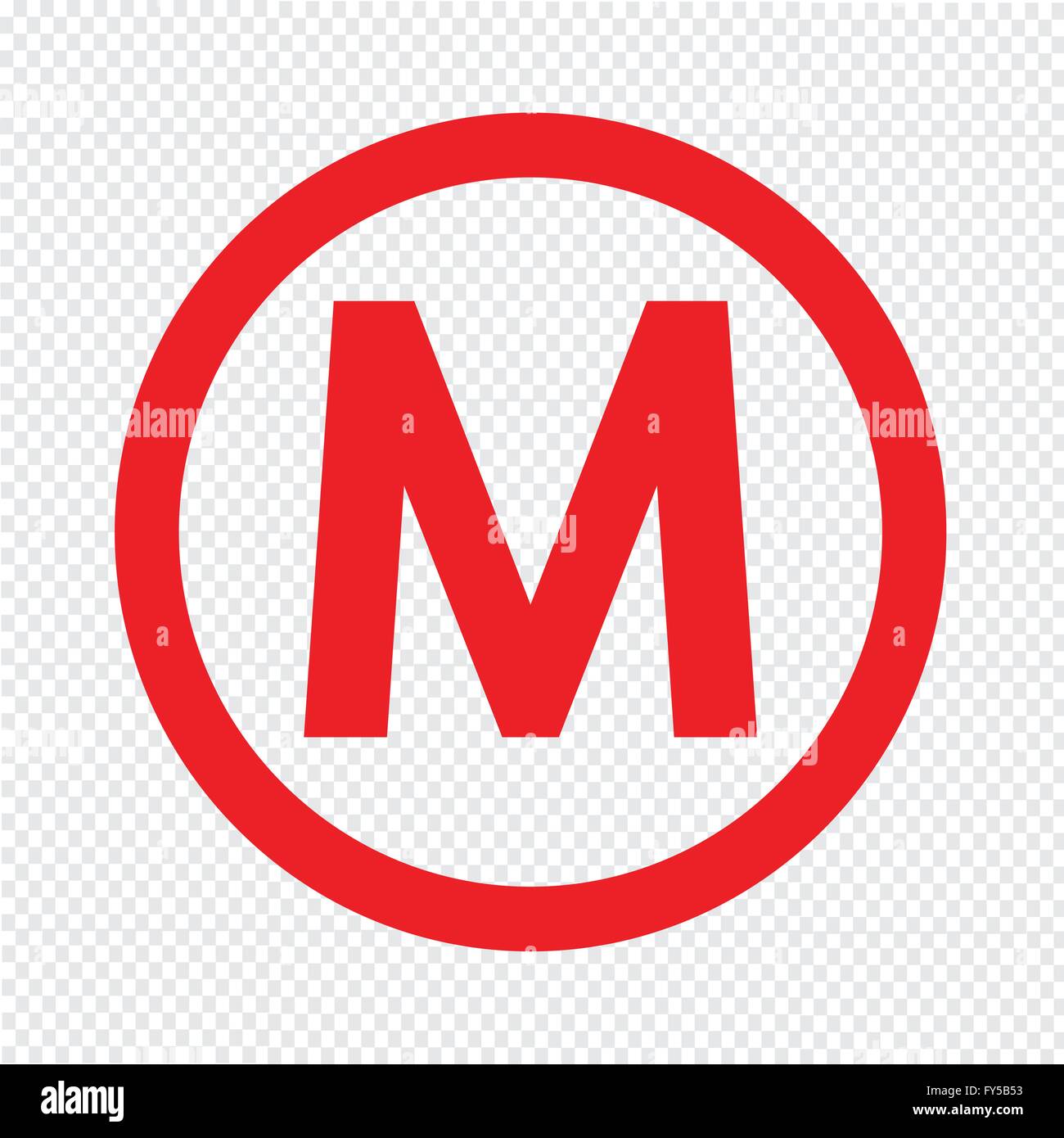 Basic font letter M icon Illustration design Stock Vector Image & Art ...