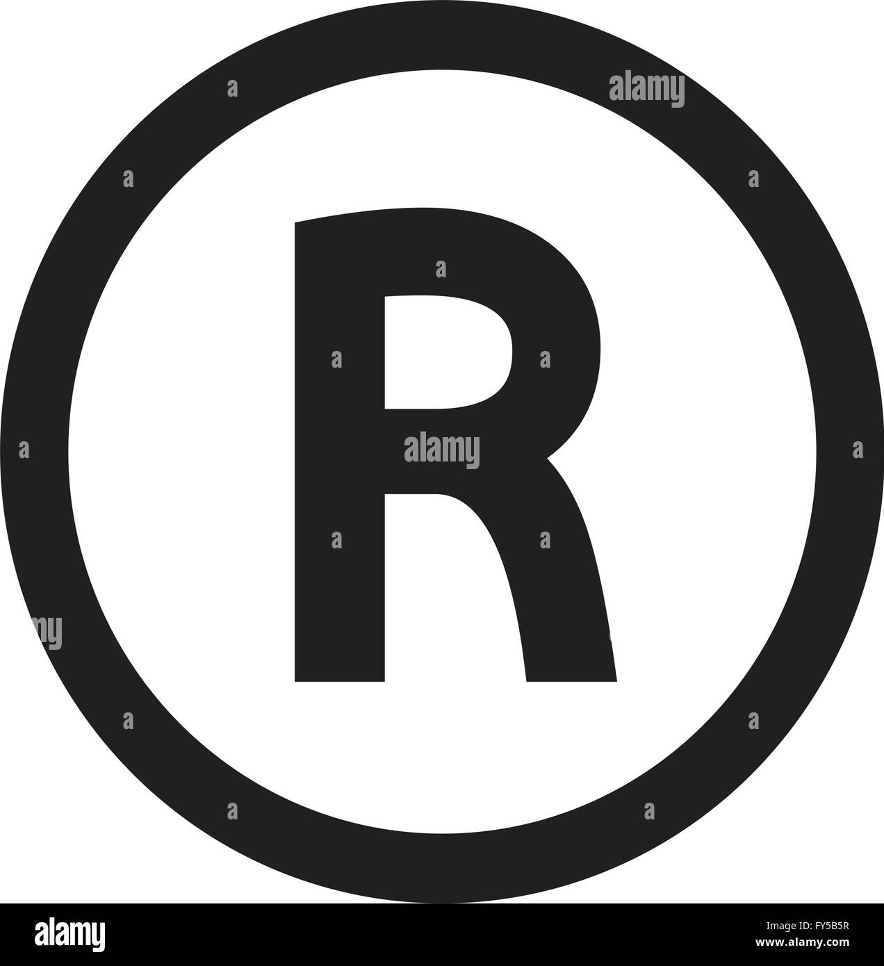 Basic font letter R icon Illustration design Stock Vector Image & Art ...