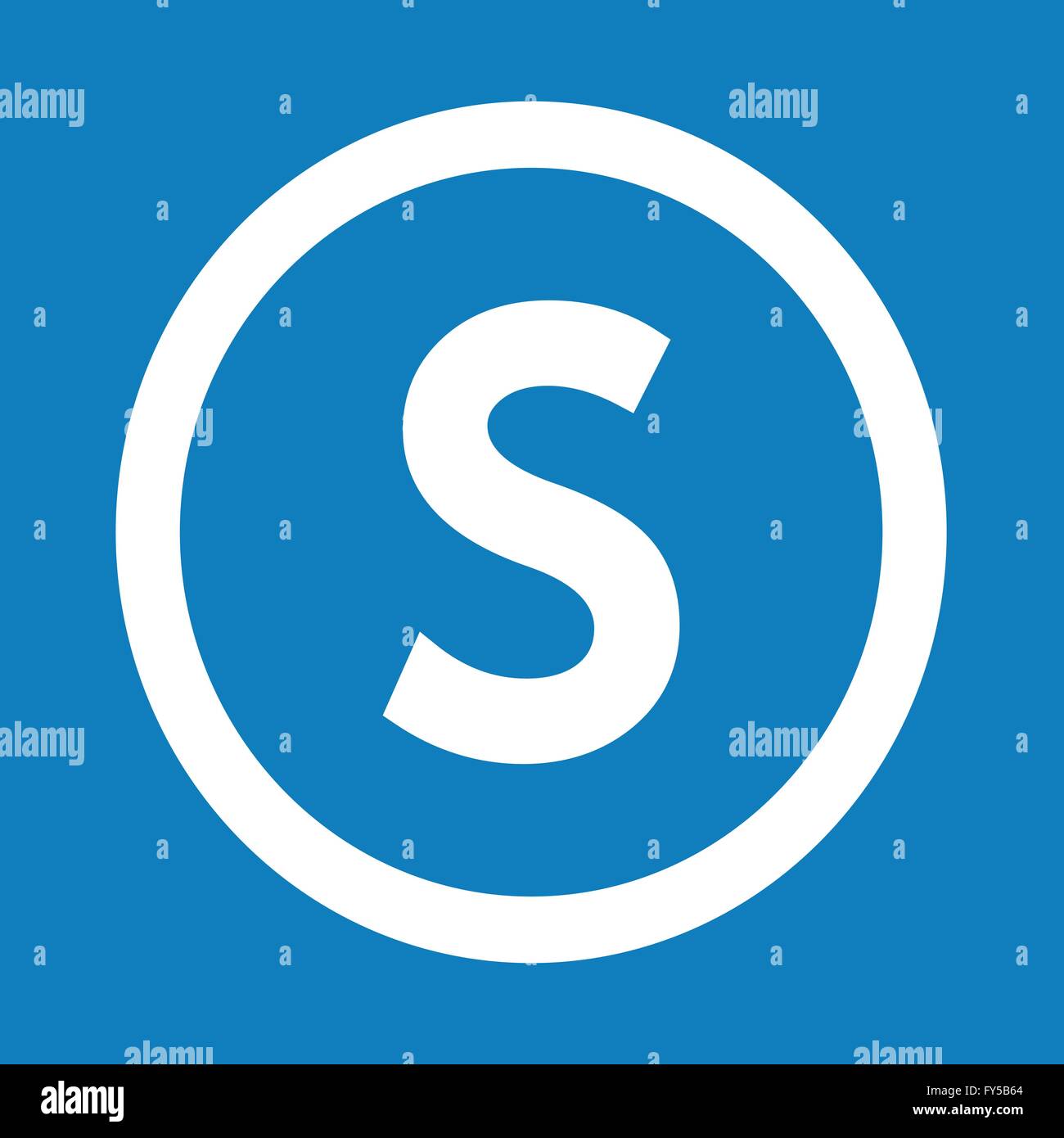 Basic font letter S icon Illustration design Stock Vector Image & Art ...