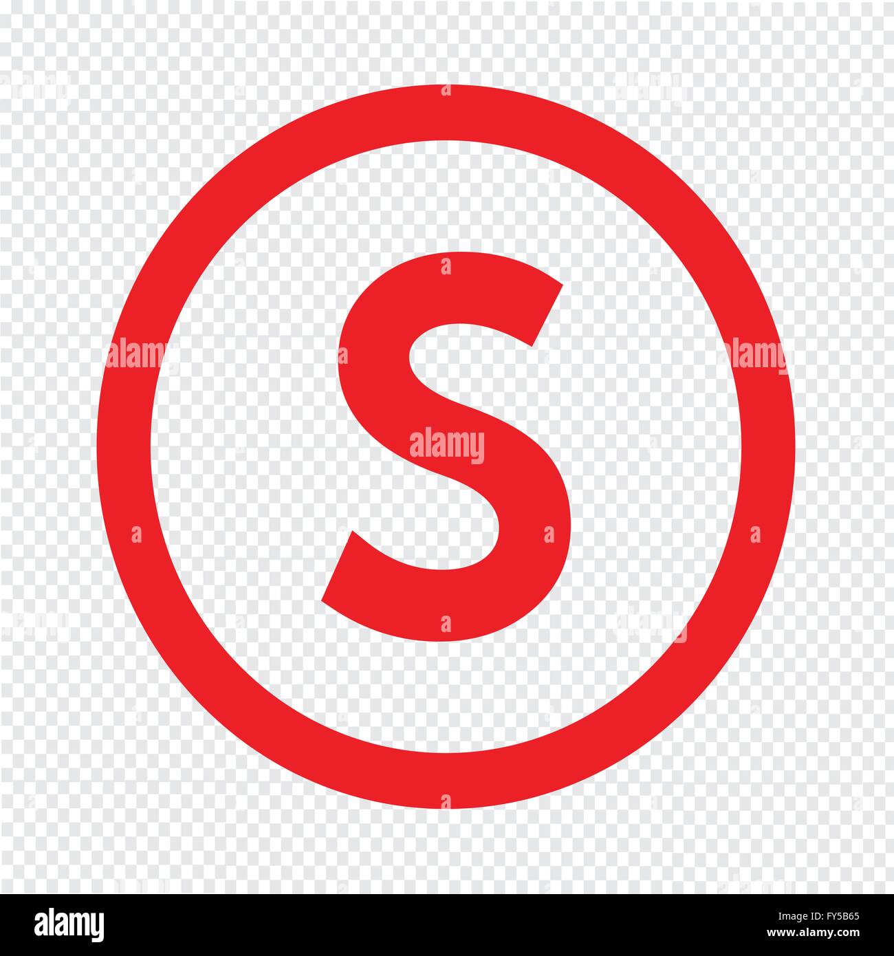 Basic font letter S icon Illustration design Stock Vector Image & Art ...