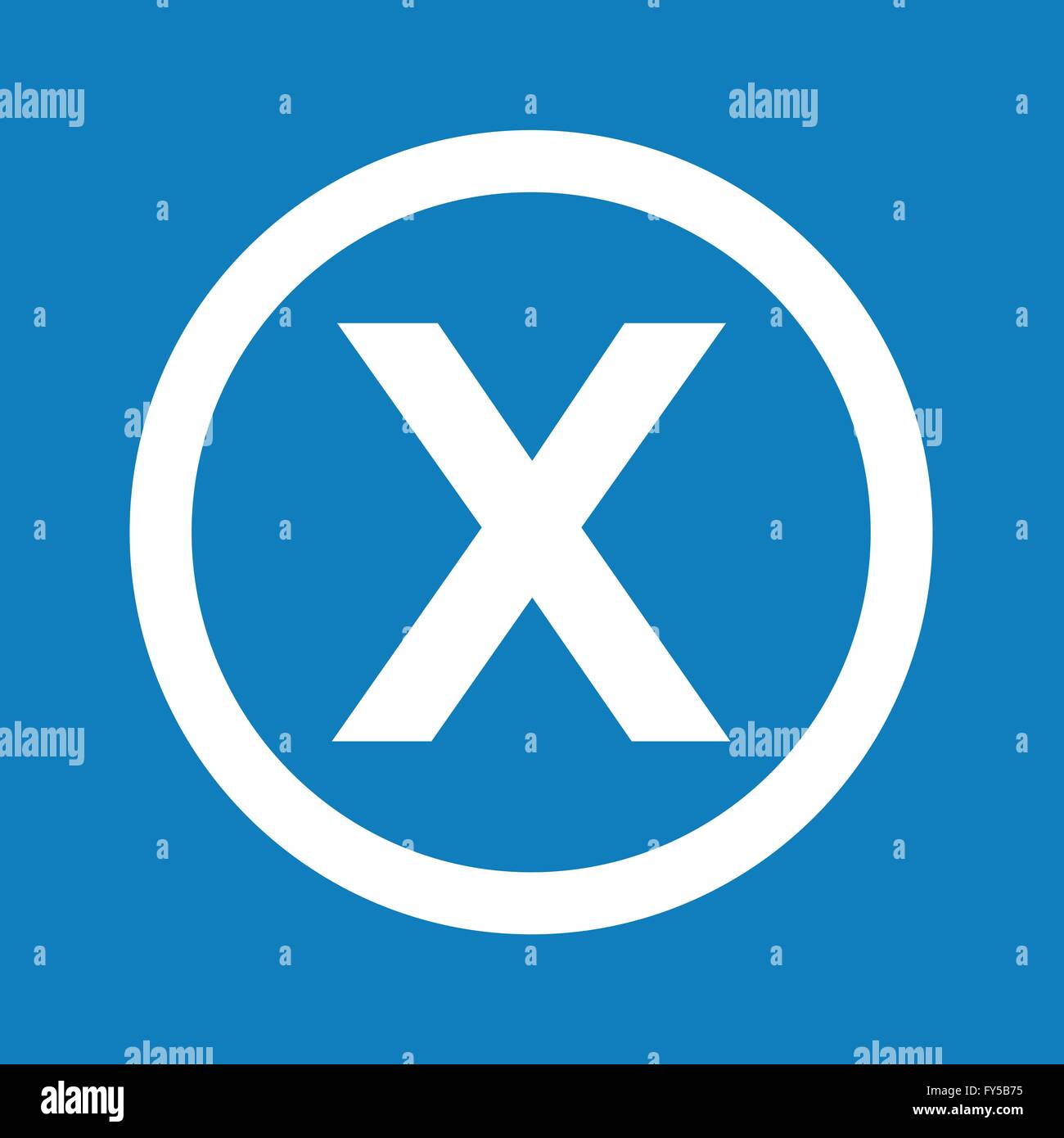 Basic font letter X icon Illustration design Stock Vector Image & Art ...