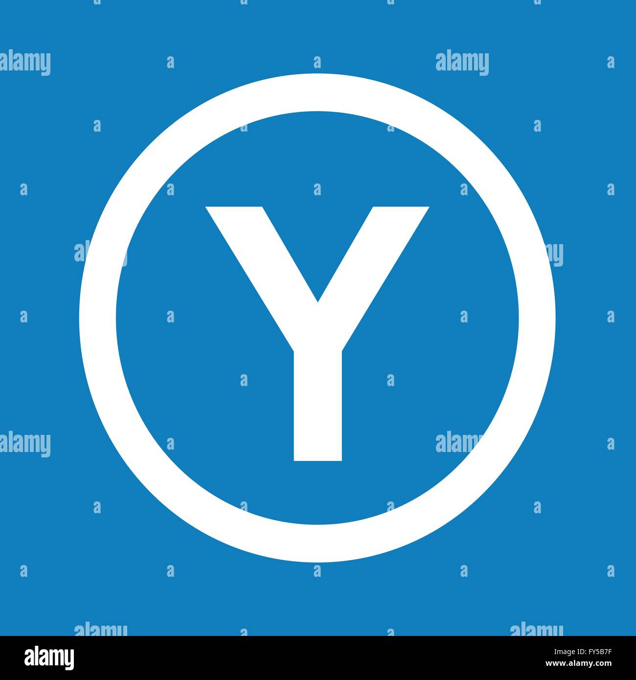 Basic font letter Y icon Illustration design Stock Vector Image & Art ...