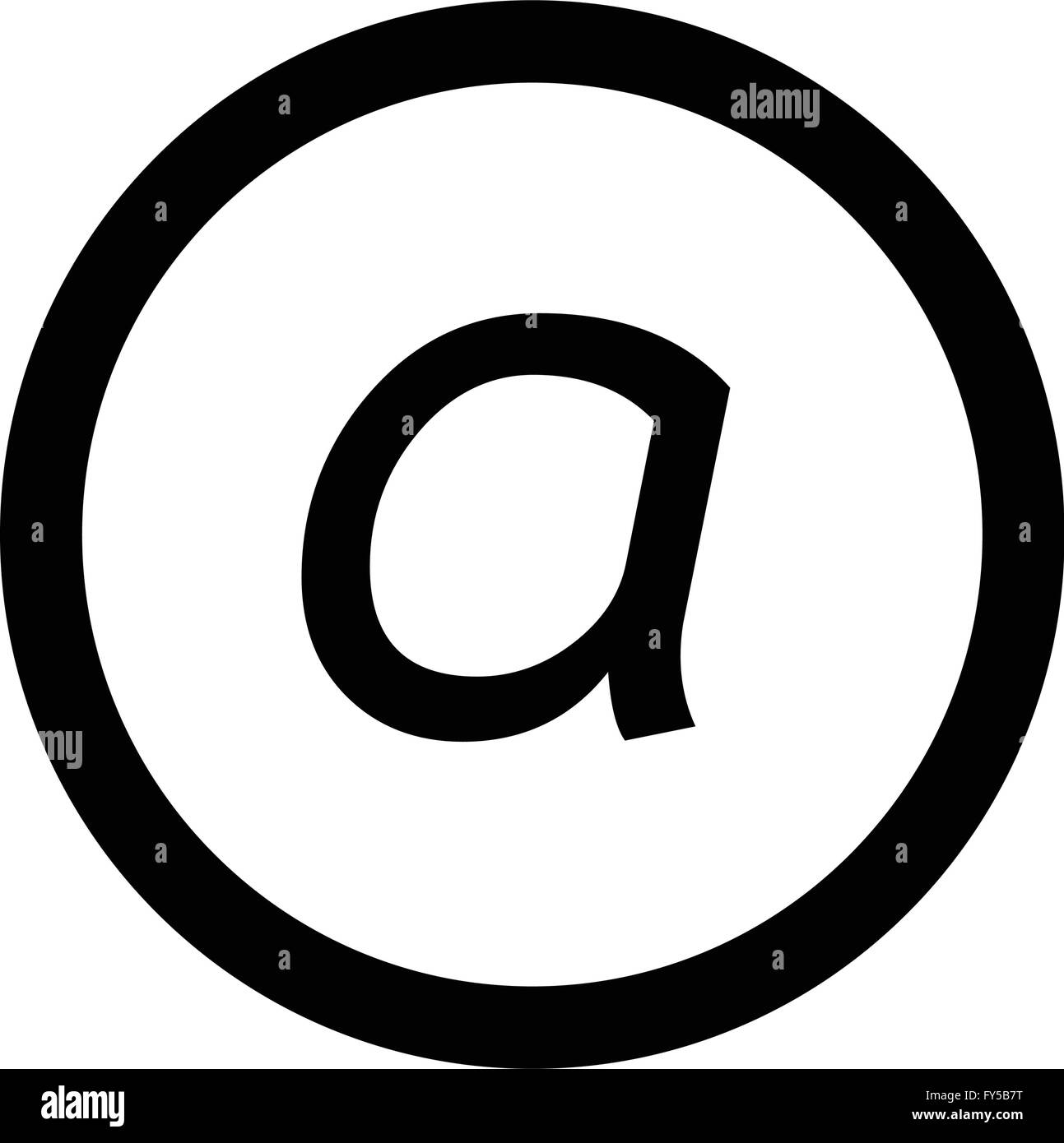 Basic font letter a icon Illustration design Stock Vector Image & Art ...