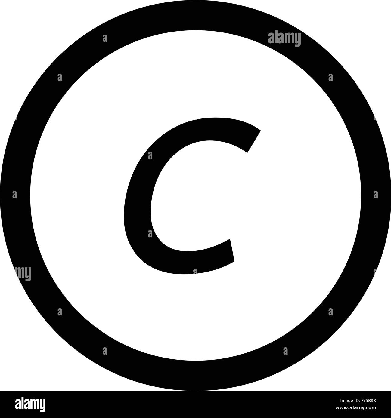 Basic font letter c icon Illustration design Stock Vector Image & Art ...