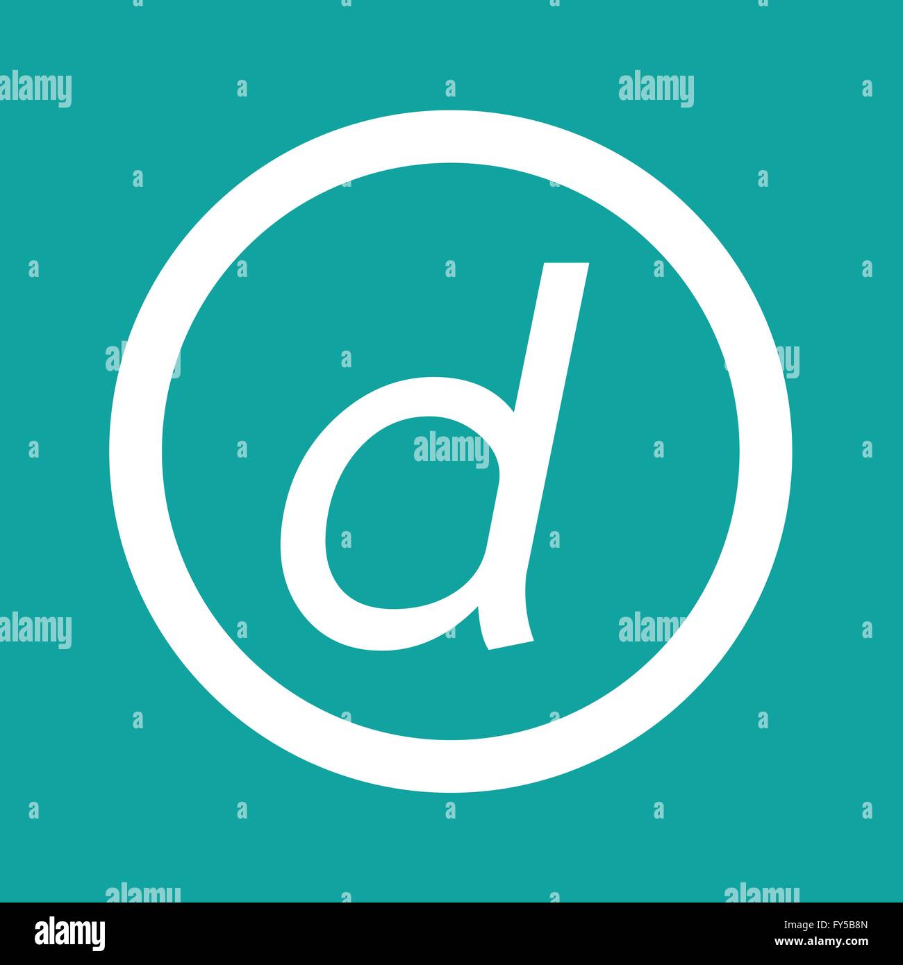 Basic font letter d icon Illustration design Stock Vector Image & Art ...