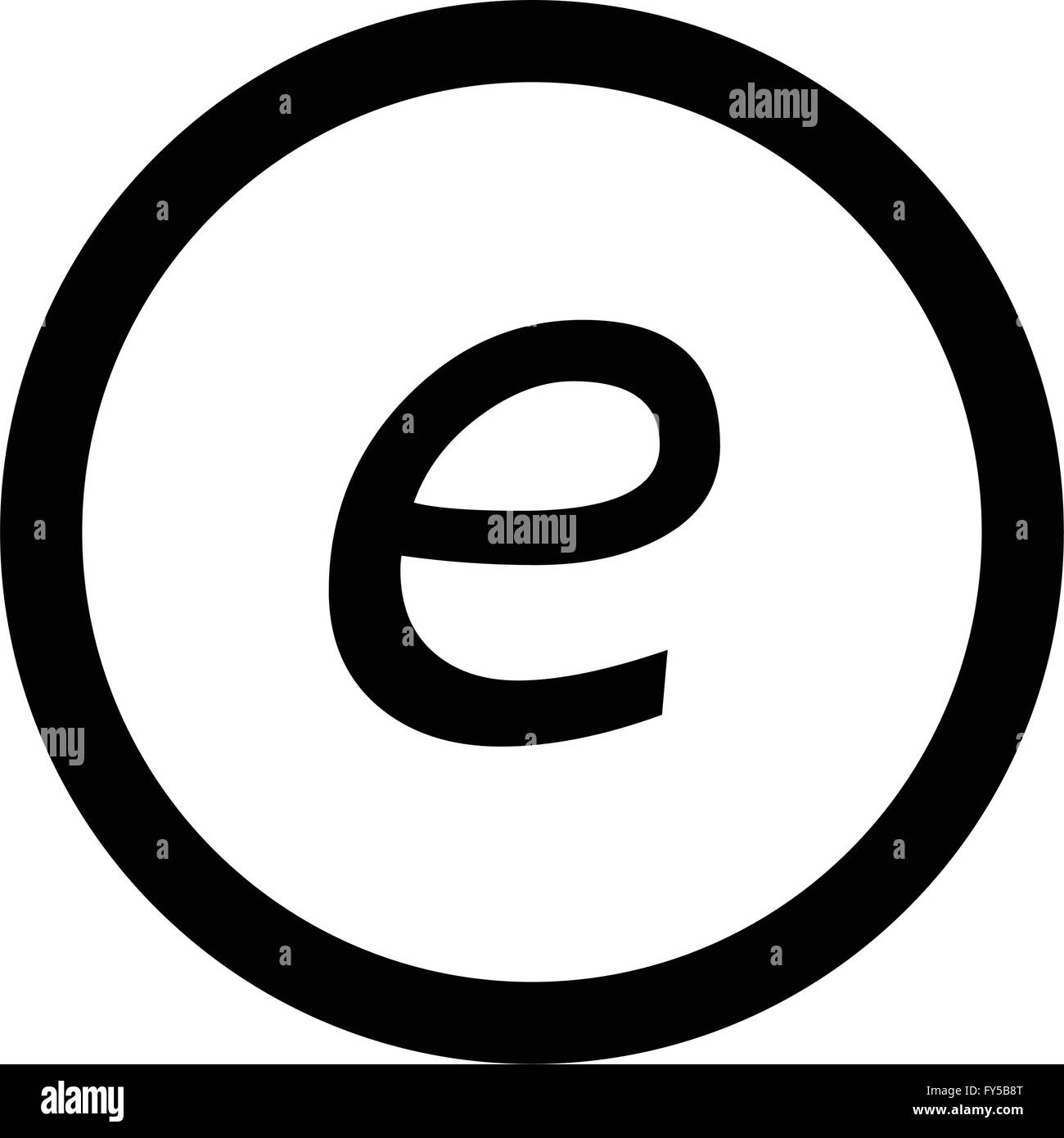 Basic font letter e icon Illustration design Stock Vector Image & Art ...
